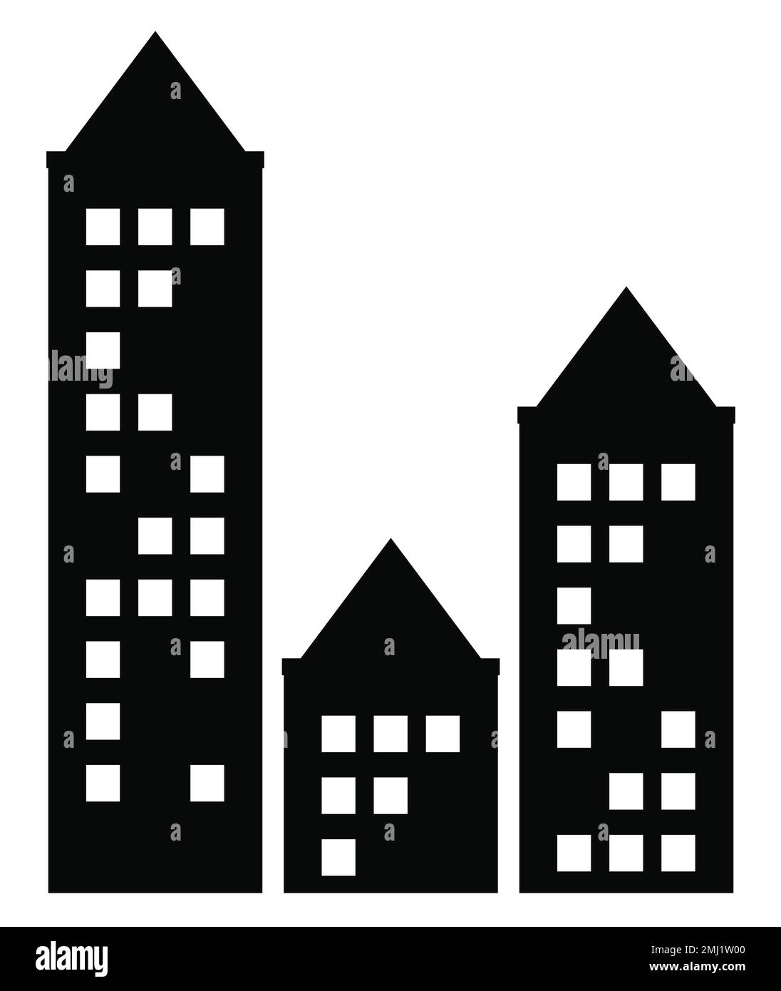 House skyscraper rise school Stock Vector Images - Alamy