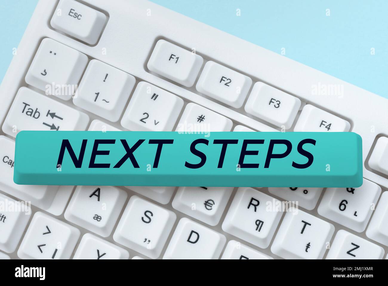 Conceptual display Next Steps, Business showcase numper of process ...