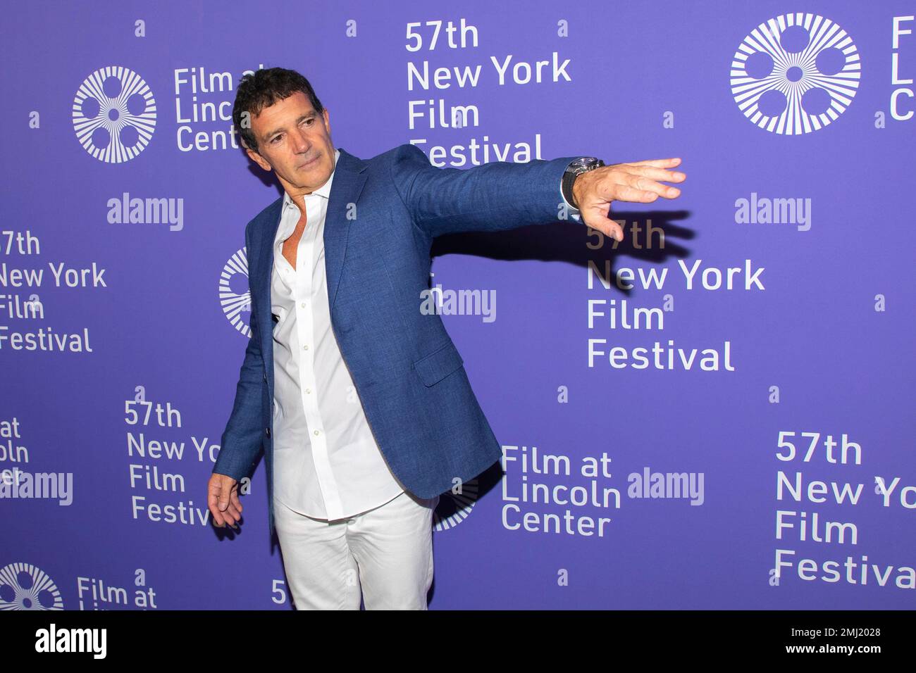 Actor Antonio Banderas attends the premiere of "Pain and Glory" at ...