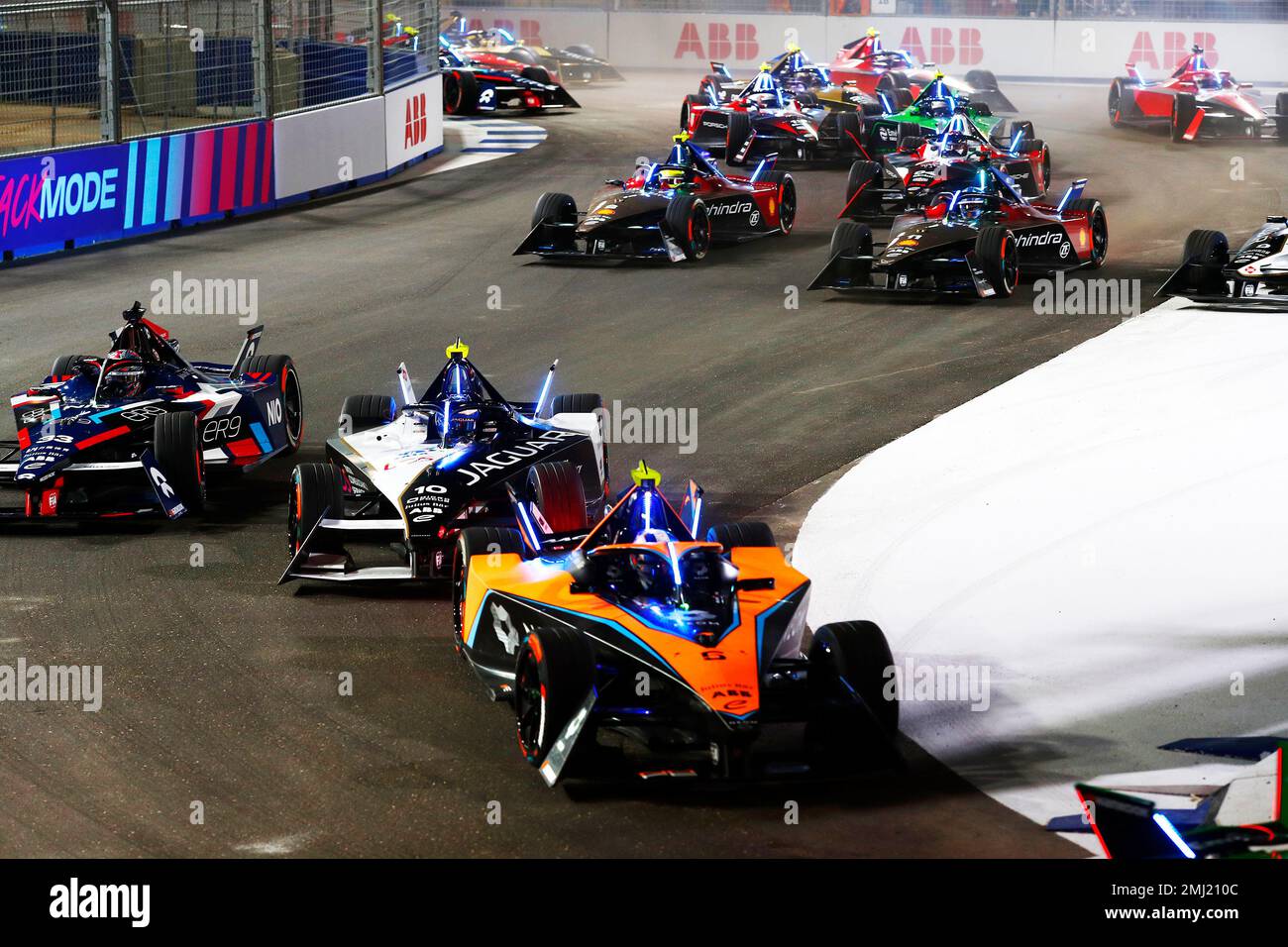 1/27/2023 - Jake Hughes, NEOM McLaren Formula E Team, e-4ORCE 04, leads ...