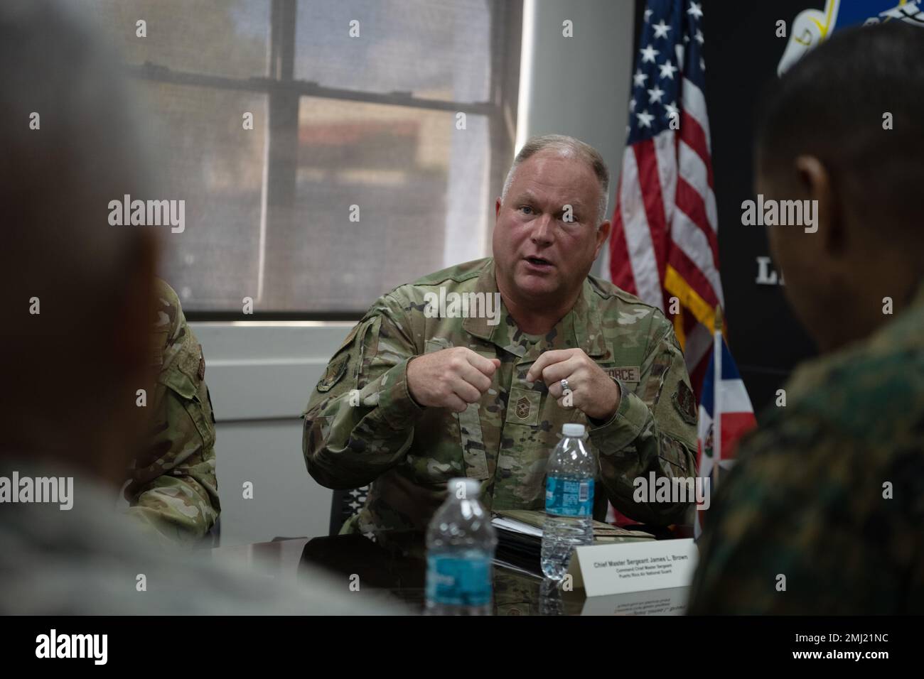 U.S. Air Force Chief Master Sgt. James Brown, command chief ...
