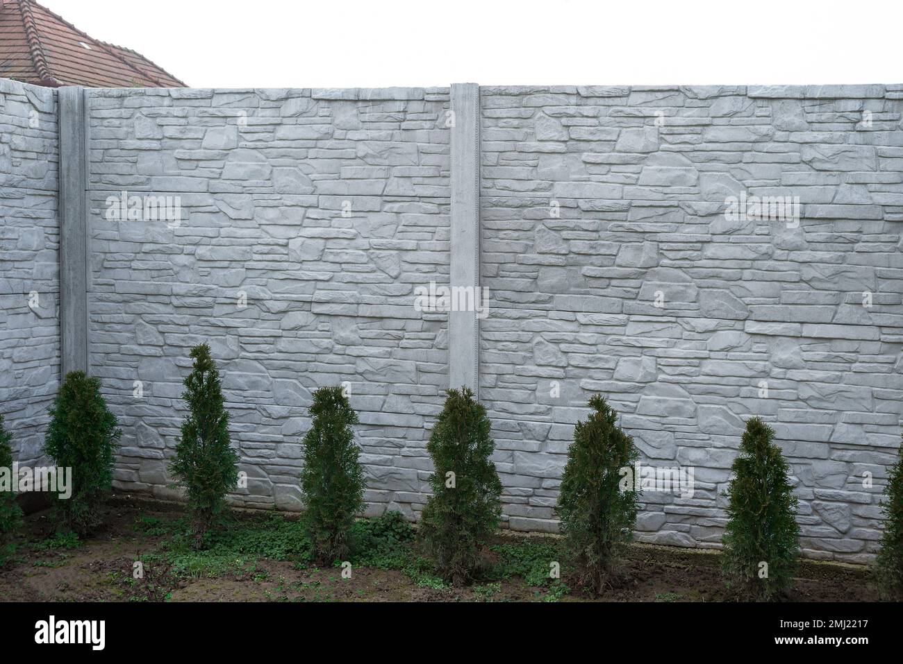 Decorative concrete fence hi-res stock photography and images - Alamy