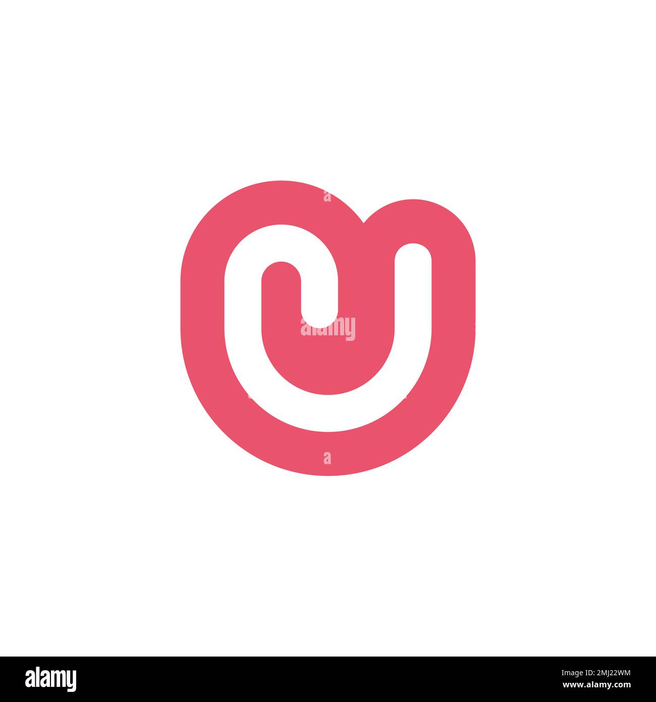 letter cu simple outline logo vector Stock Vector Image & Art - Alamy