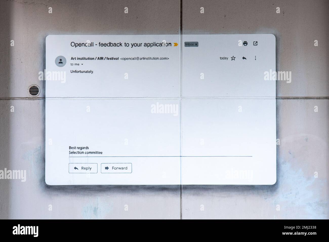 Street art for editorial use only. Mural graffiti by Russian artist ...