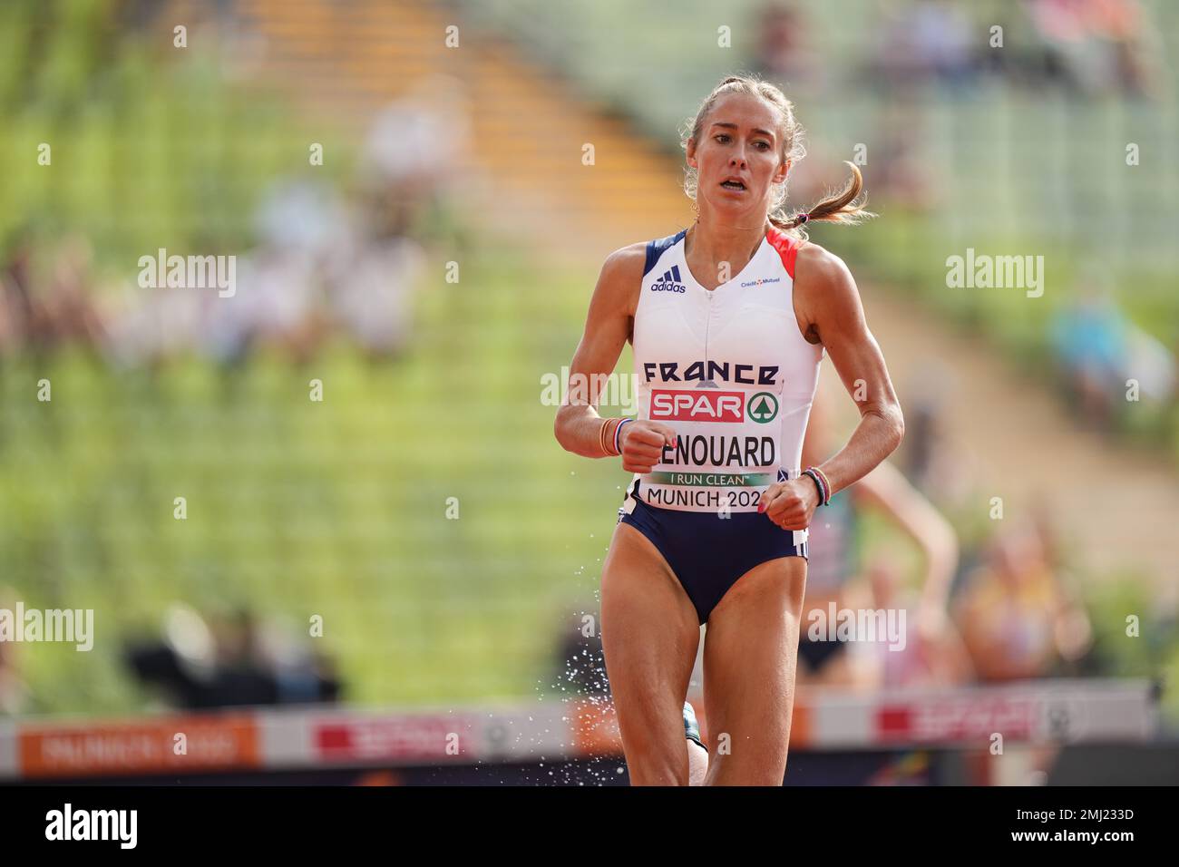 Flavie RENOUARD participating in the 3000m steeplechase of the European ...