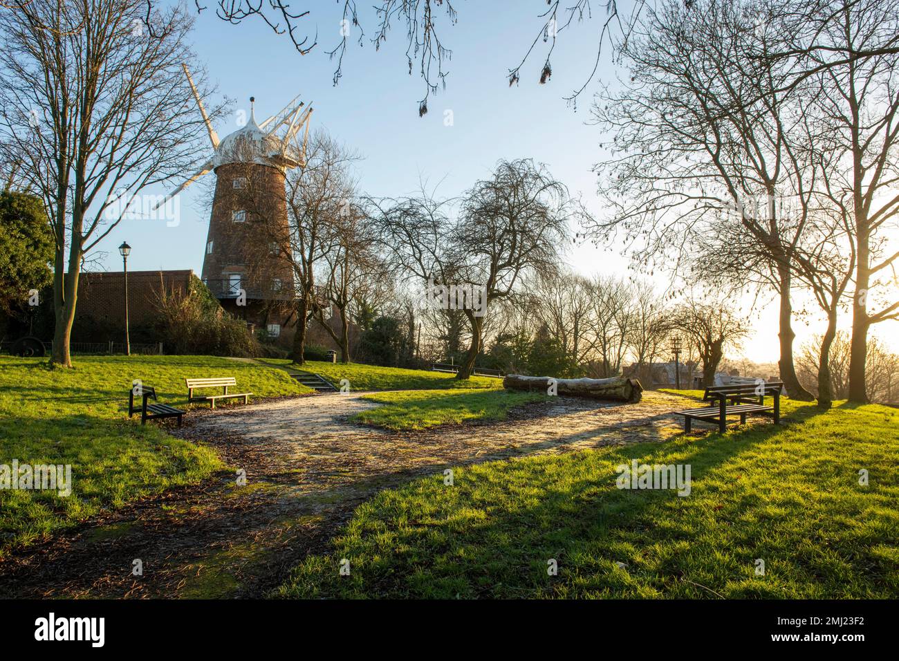 Early morning sunrise light at Green's Windmill and Science Centre ...