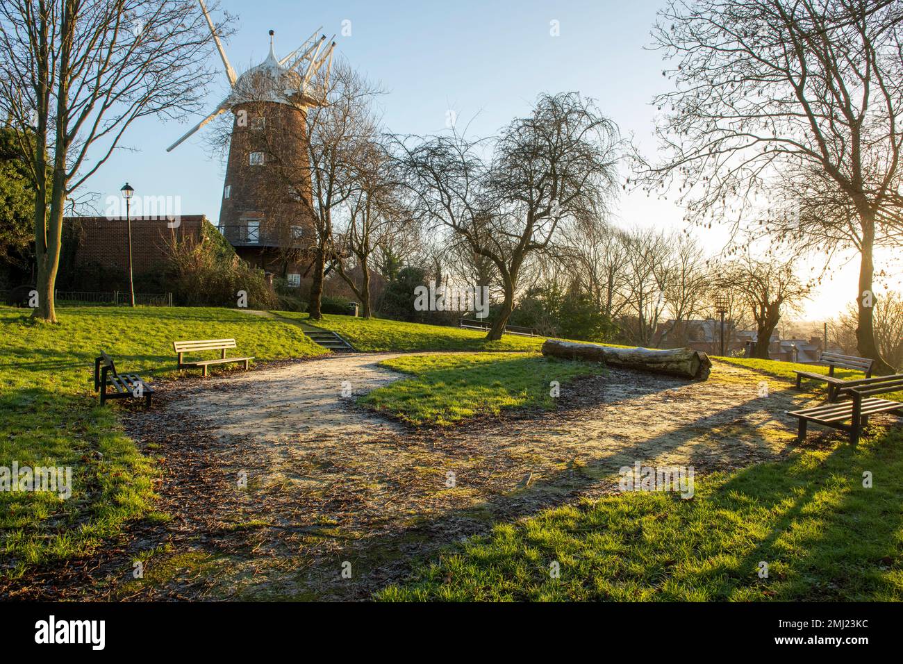 Early morning sunrise light at Green's Windmill and Science Centre ...