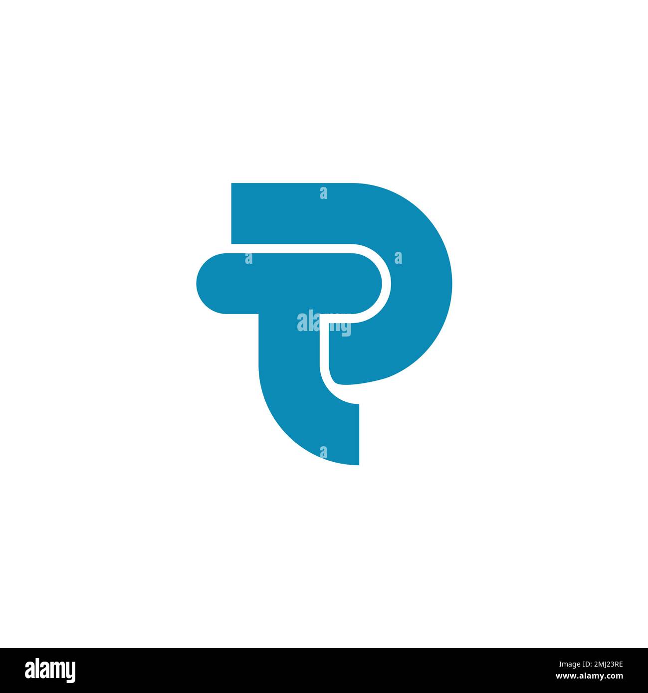 letter tp simple geometric simple logo vector Stock Vector Image & Art ...