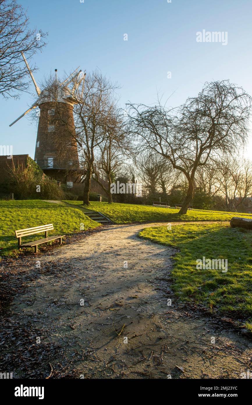 Early morning sunrise light at Green's Windmill and Science Centre ...