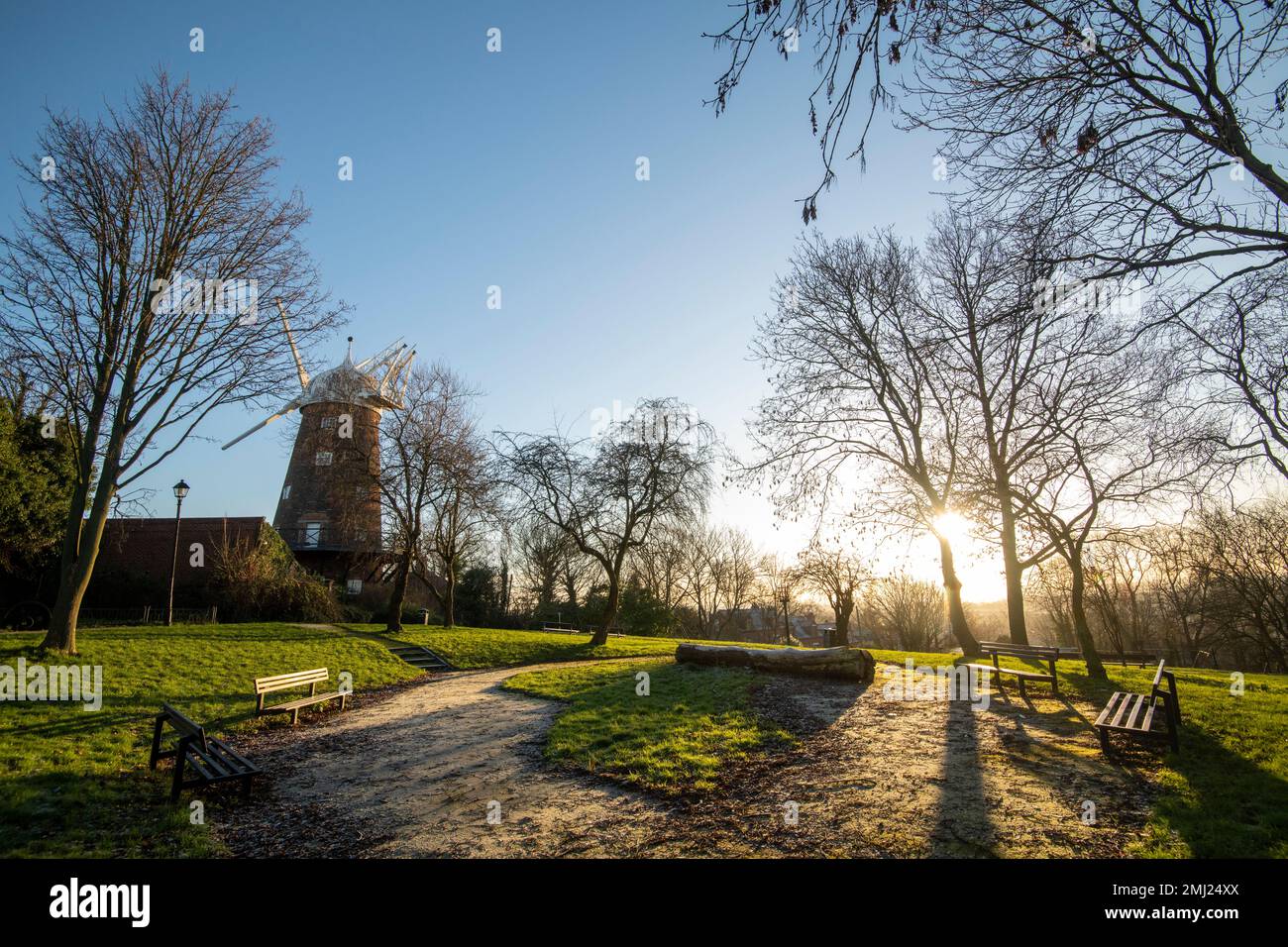 Early morning sunrise light at Green's Windmill and Science Centre ...