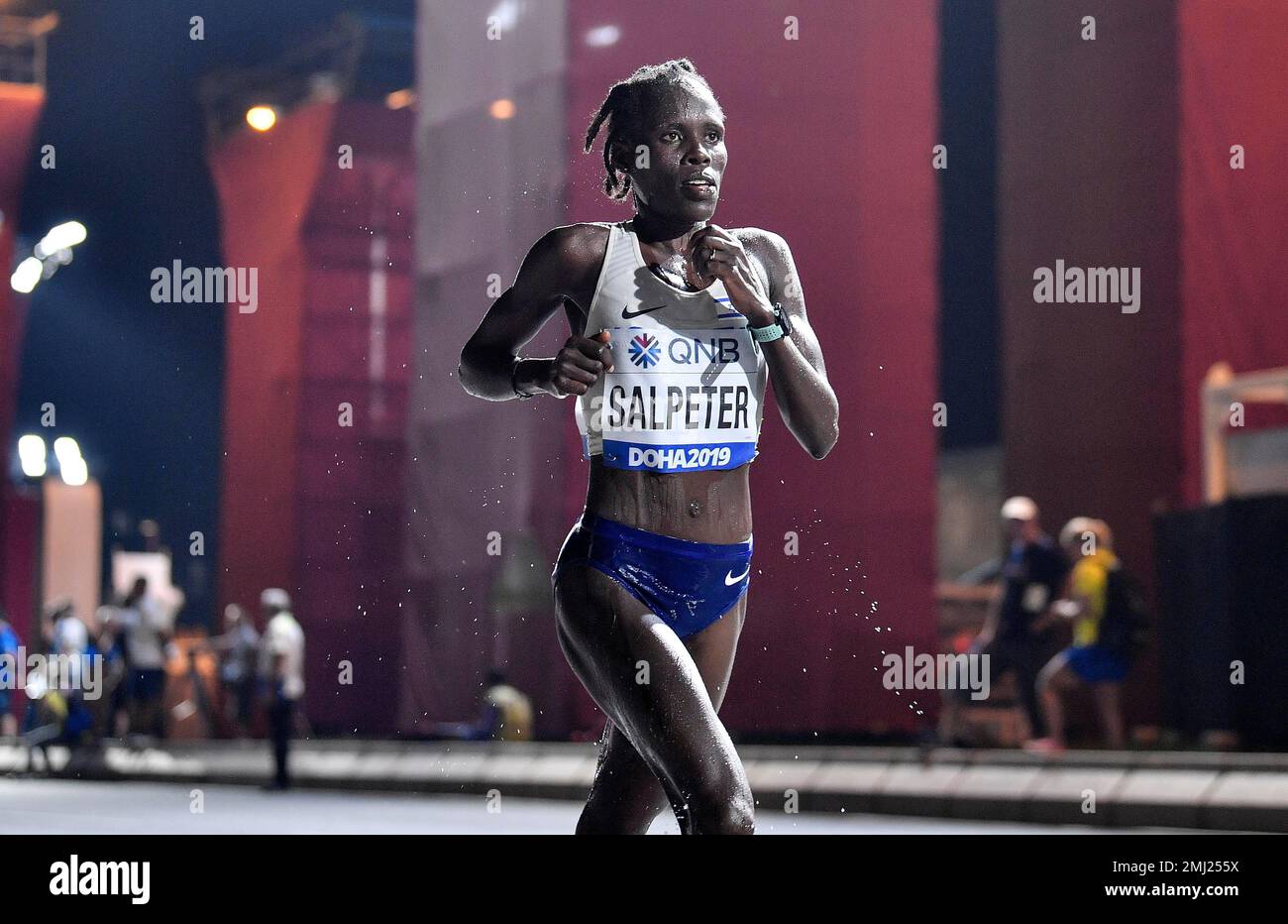 Israel's Lonah Chemtai Salpeter competes in the women's marathon at the ...