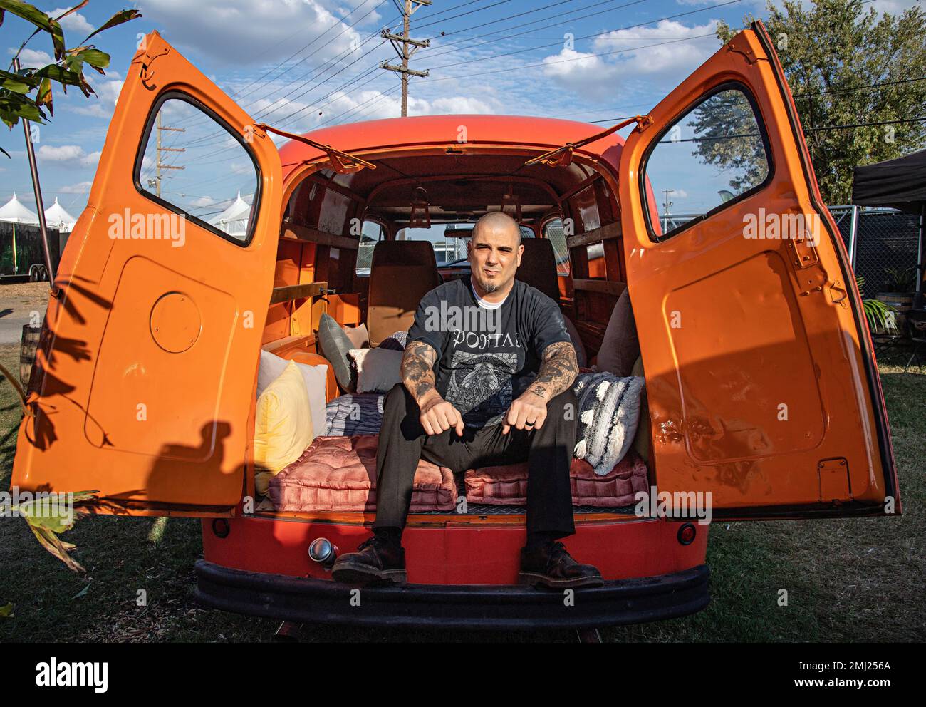 Phil Anselmo seen during Louder Than Life at Highland Festival Grounds ...