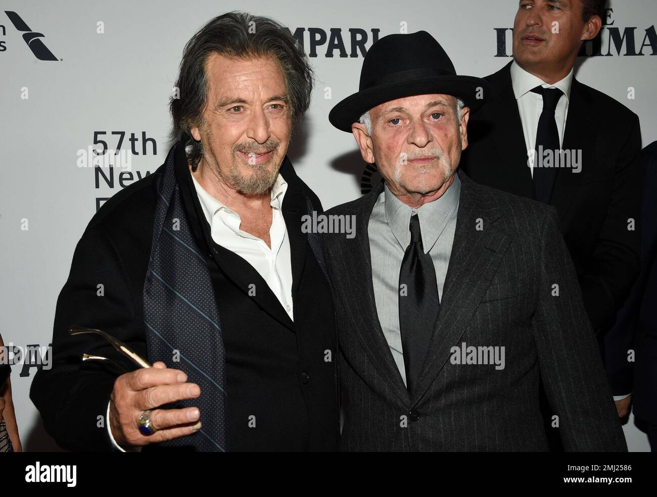 Actors Al Pacino, left, and Joe Pesci attend the world premiere of "The ...