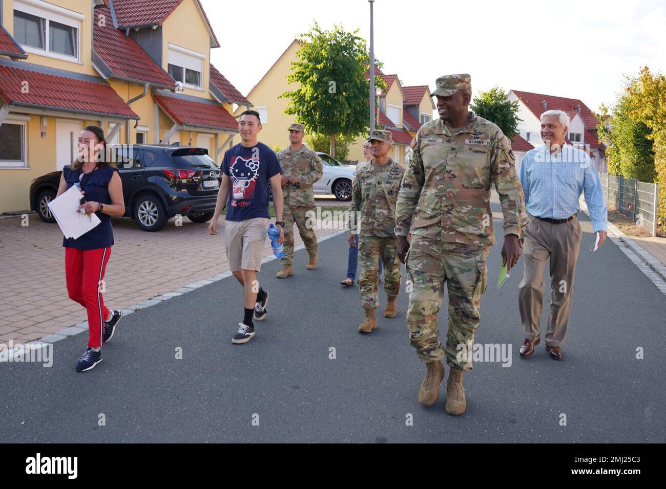 Garrison Commander Col. Kevin A. Poole held his first walking town hall ...
