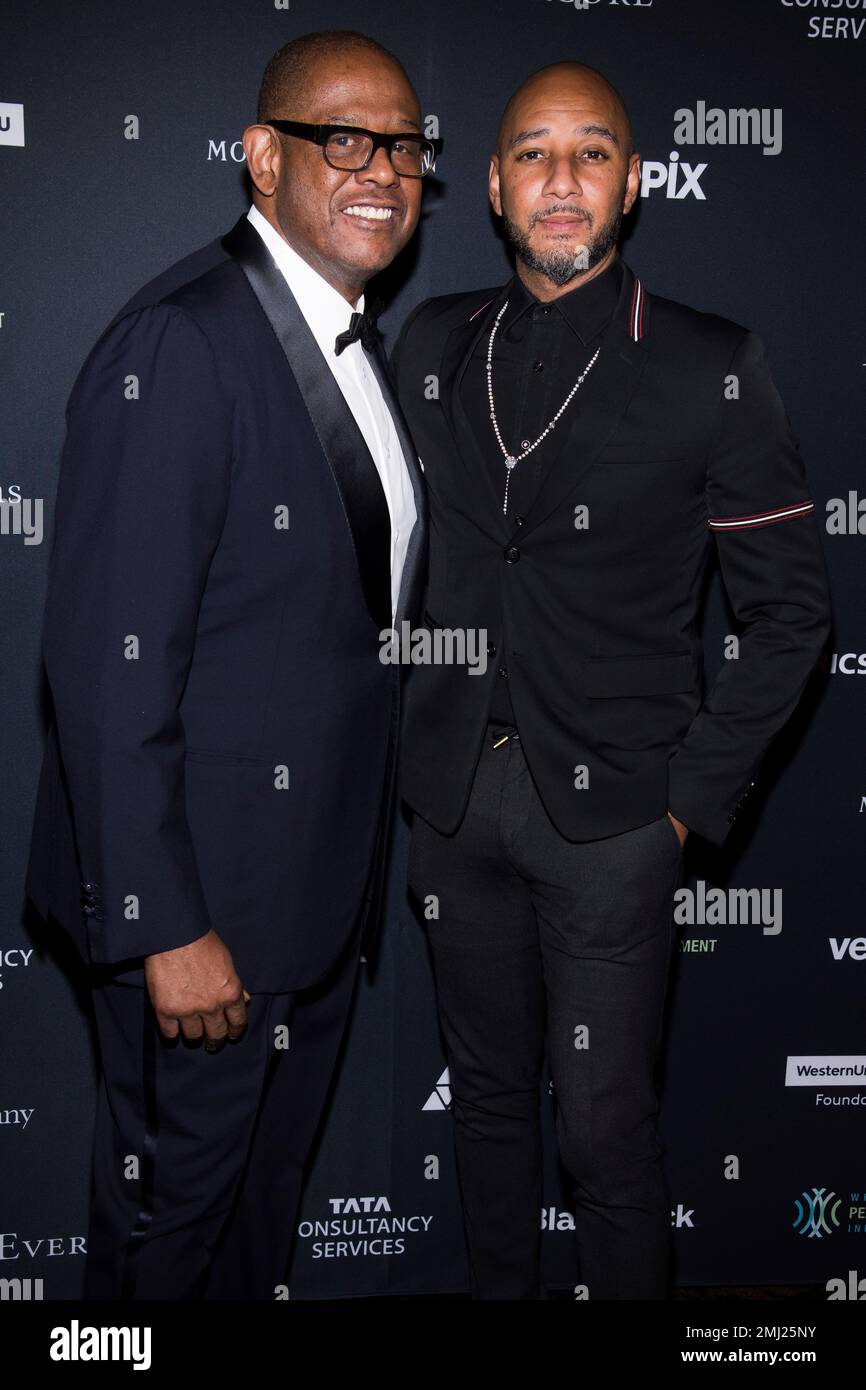 Forest Whitaker, left, and Swizz Beatz attend the Whitaker Peace ...