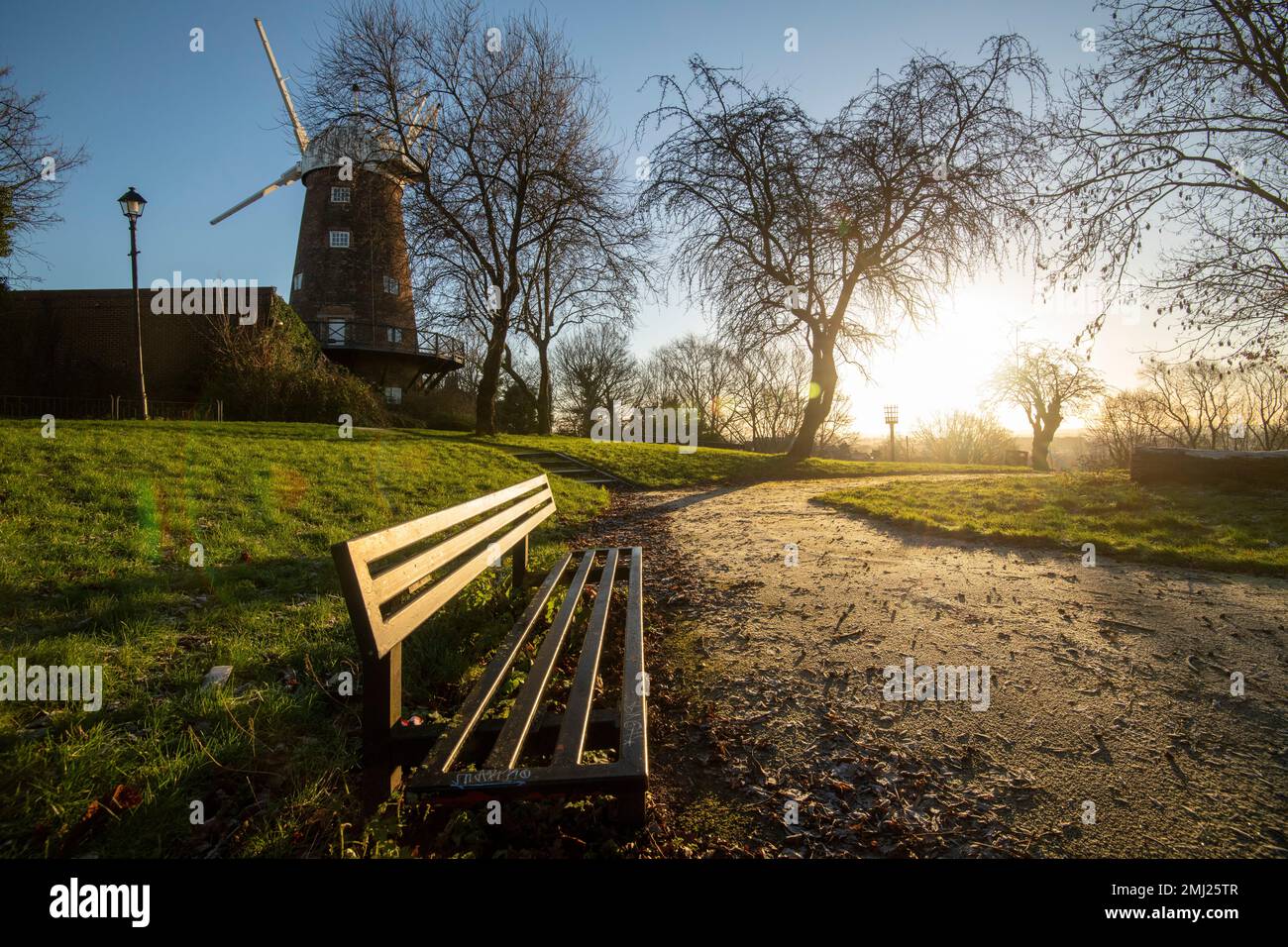 Early morning sunrise light at Green's Windmill and Science Centre ...