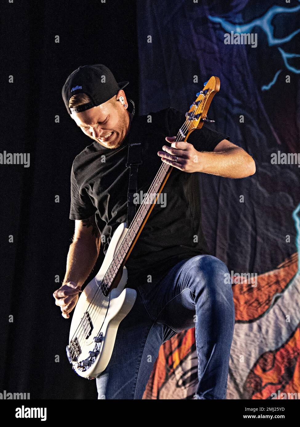 Joshua Woodard of A Day to Remember performs during Louder Than Life at ...