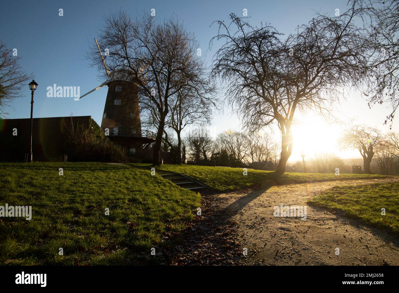 Early morning sunrise light at Green's Windmill and Science Centre ...