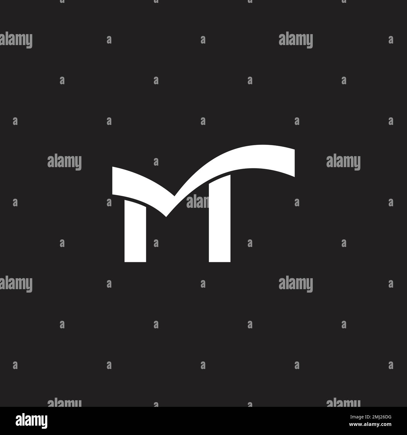 letter mt paper book logo vector Stock Vector Image & Art - Alamy