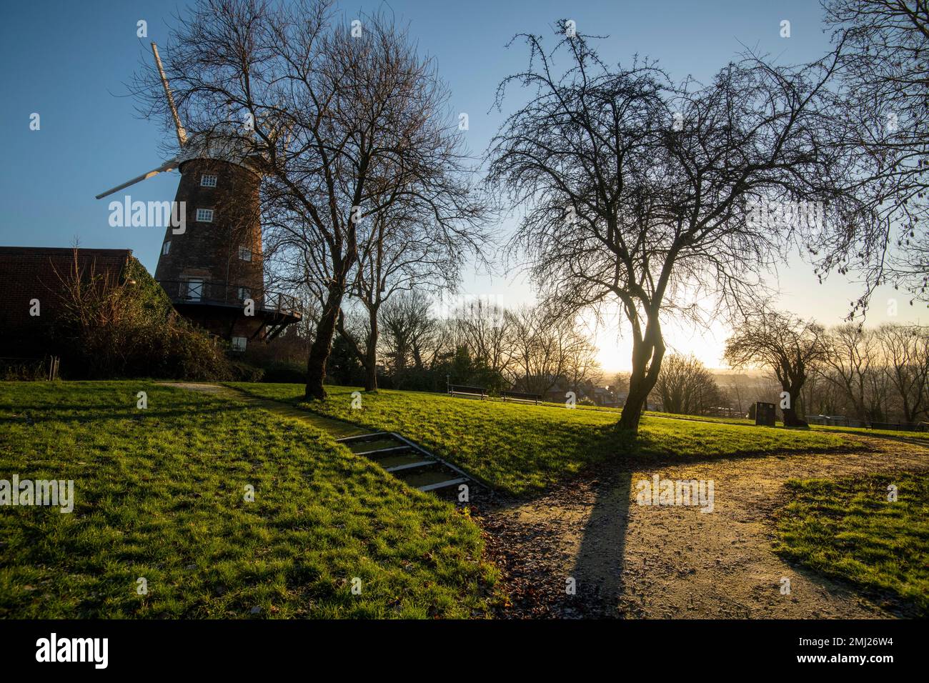 Early morning sunrise light at Green's Windmill and Science Centre ...