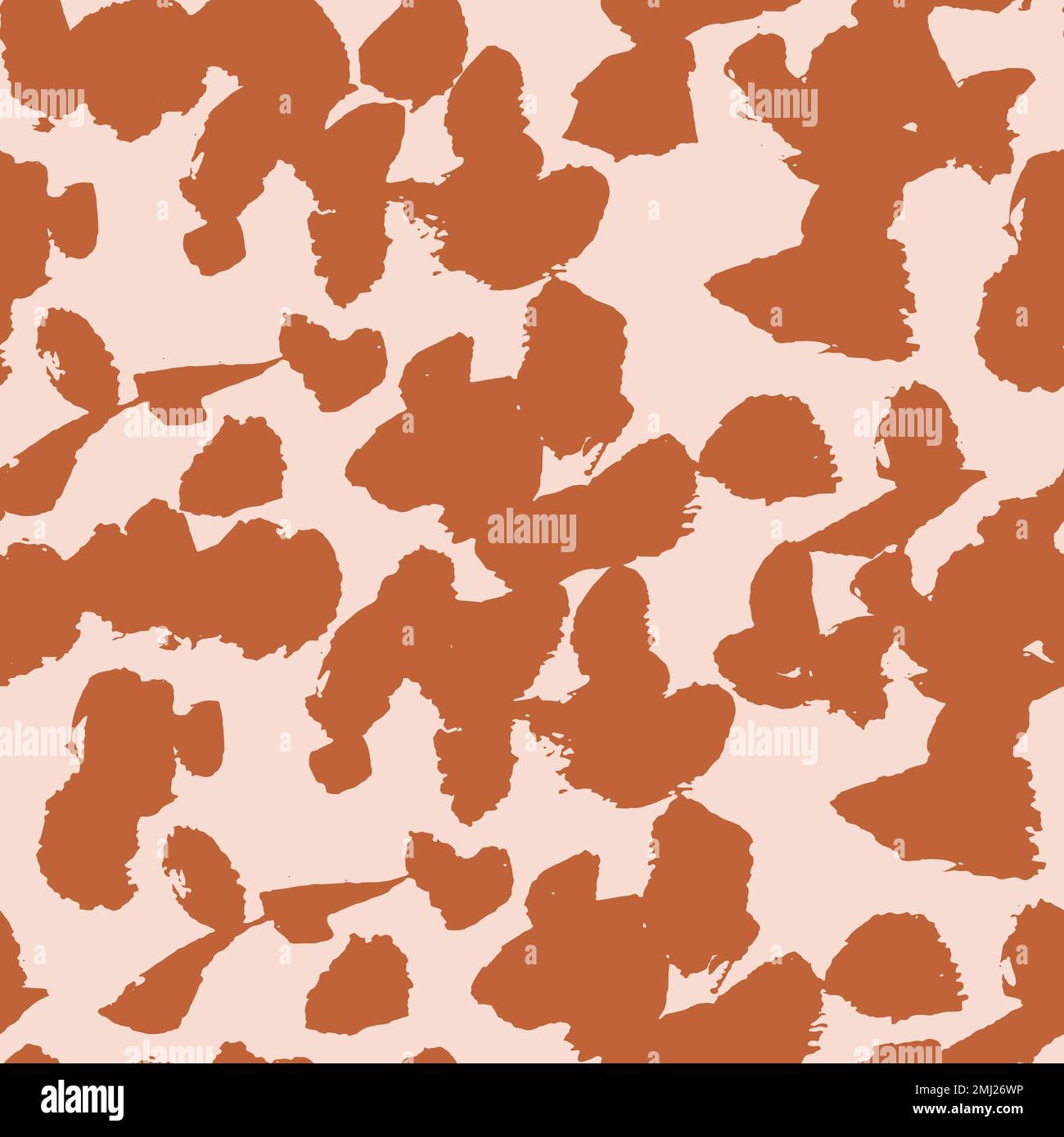Hand-drawn dappled brushy animal print vector seamless pattern for ...