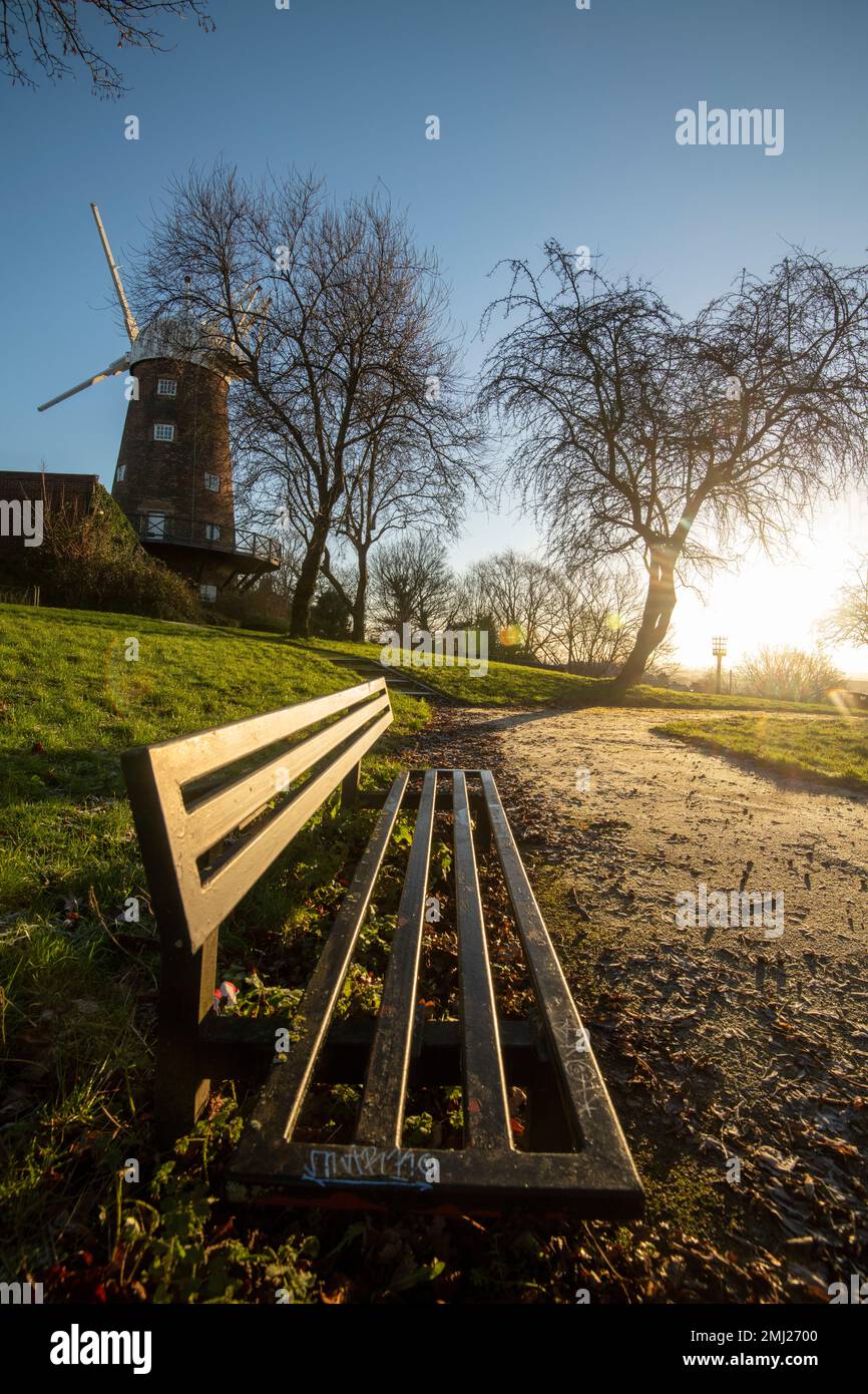 Early morning sunrise light at Green's Windmill and Science Centre ...