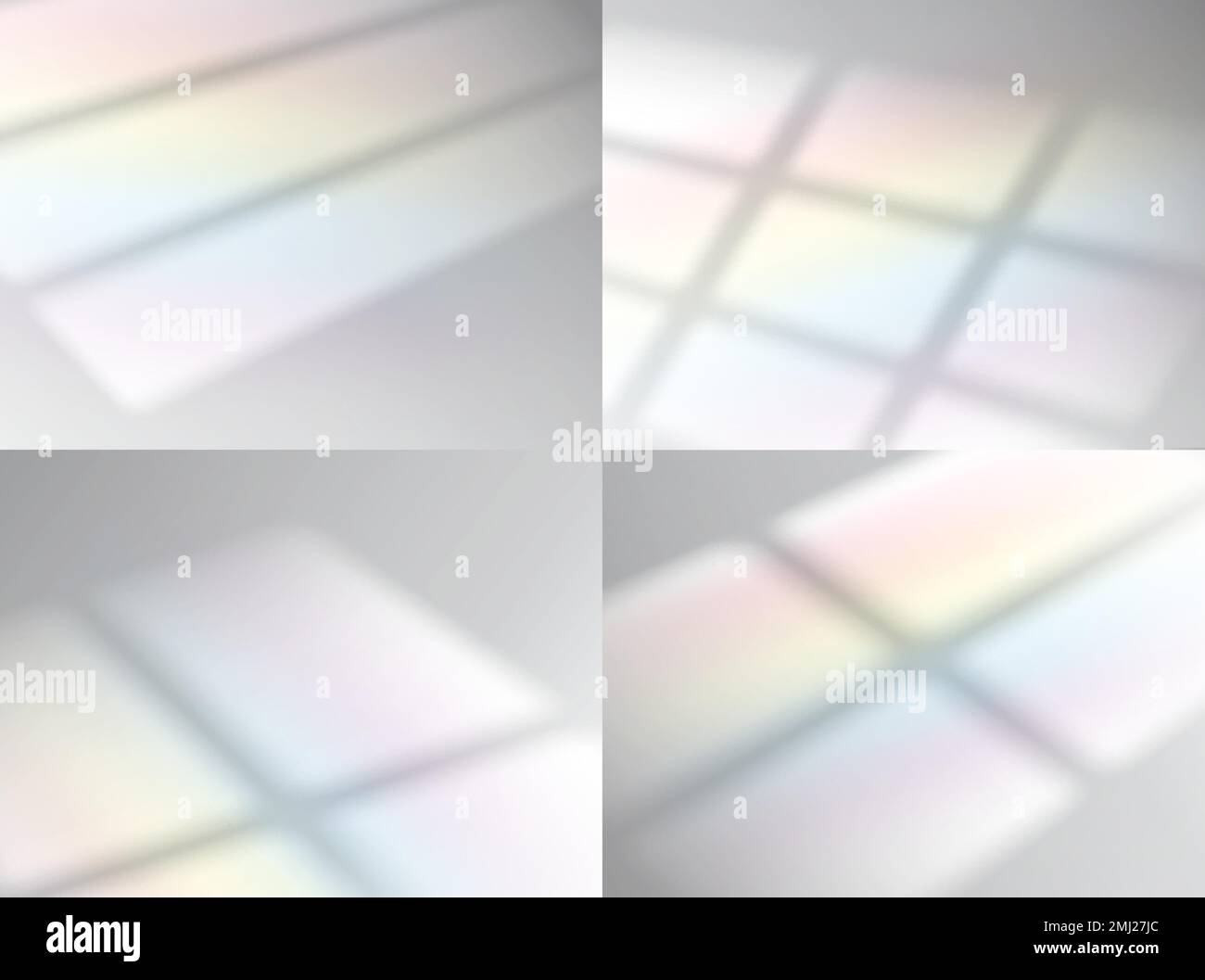 Overlay rainbow shadow from the window. Sunlight beam overshadow ...