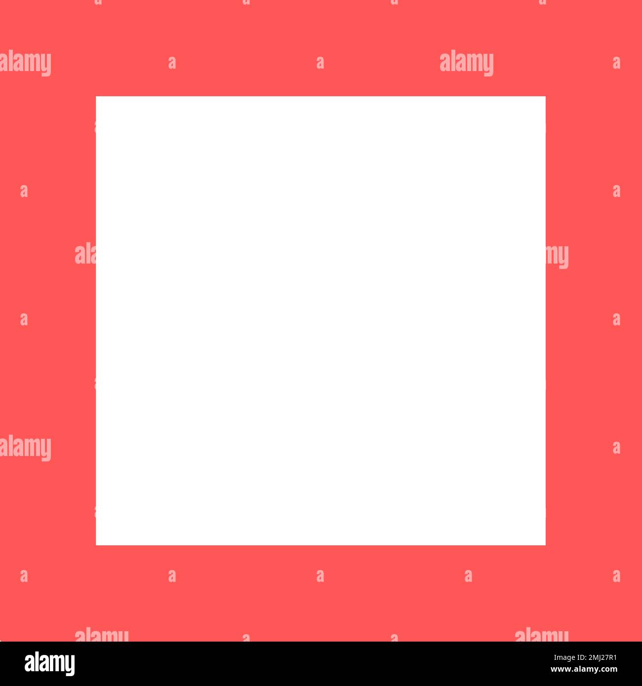 Simple and floral frame and square border Stock Photo - Alamy
