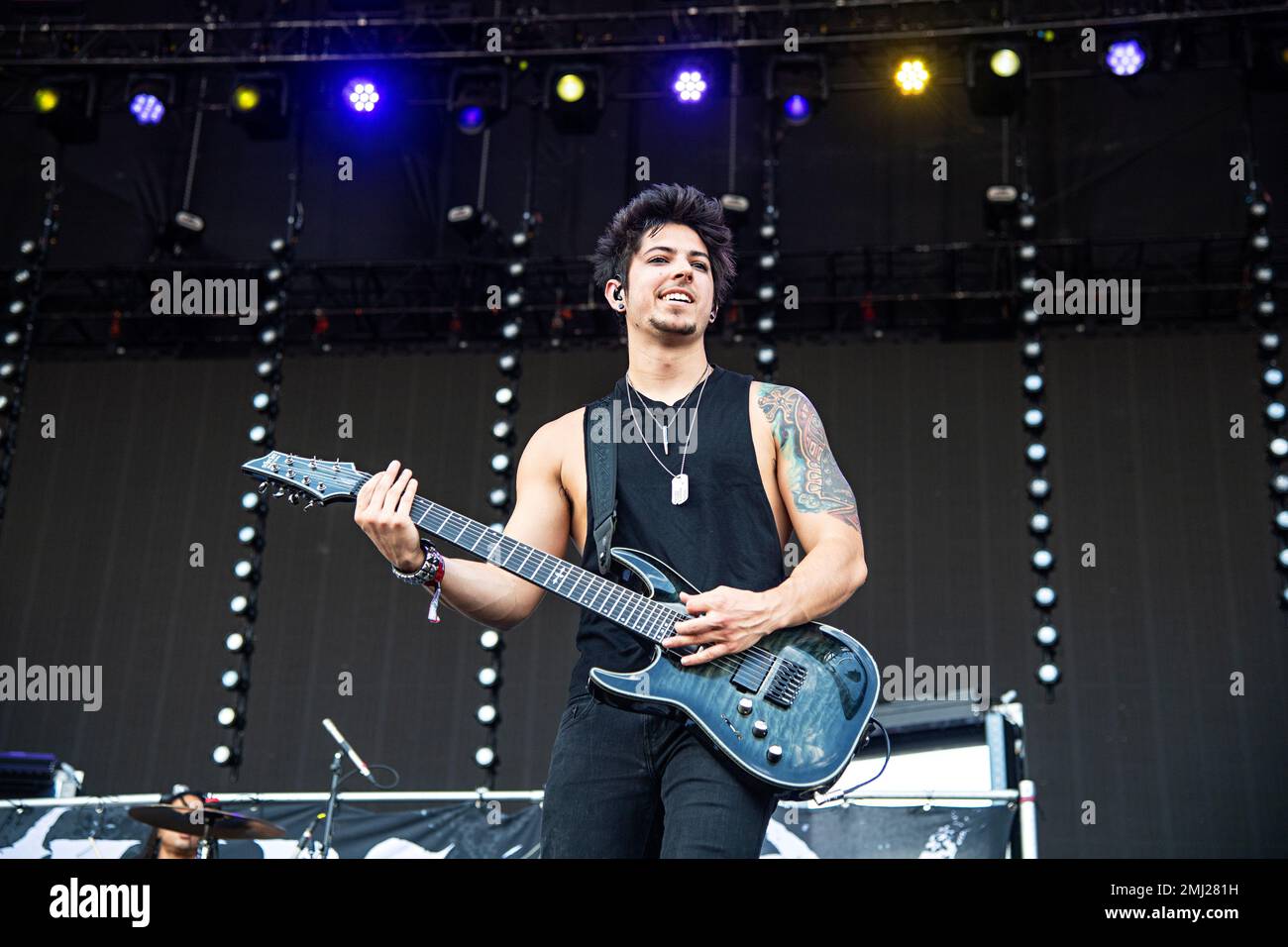 Austin Ingerman of New Years Day performs during Louder Than Life at ...