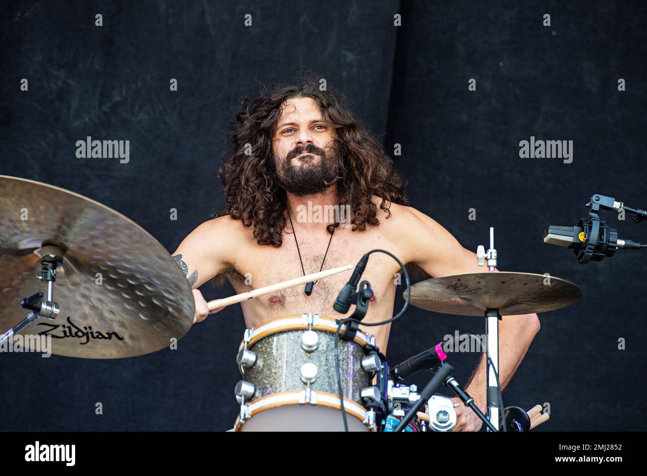 Robby Staebler of All Them Witches performs during Louder Than Life at ...