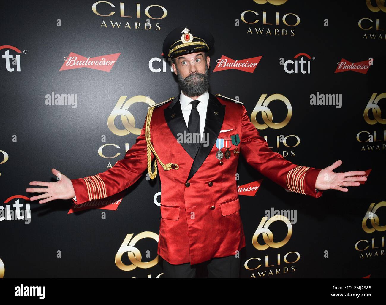 Actor Brandon Moynihan aka "Captain Obvious" attends the 60th annual ...