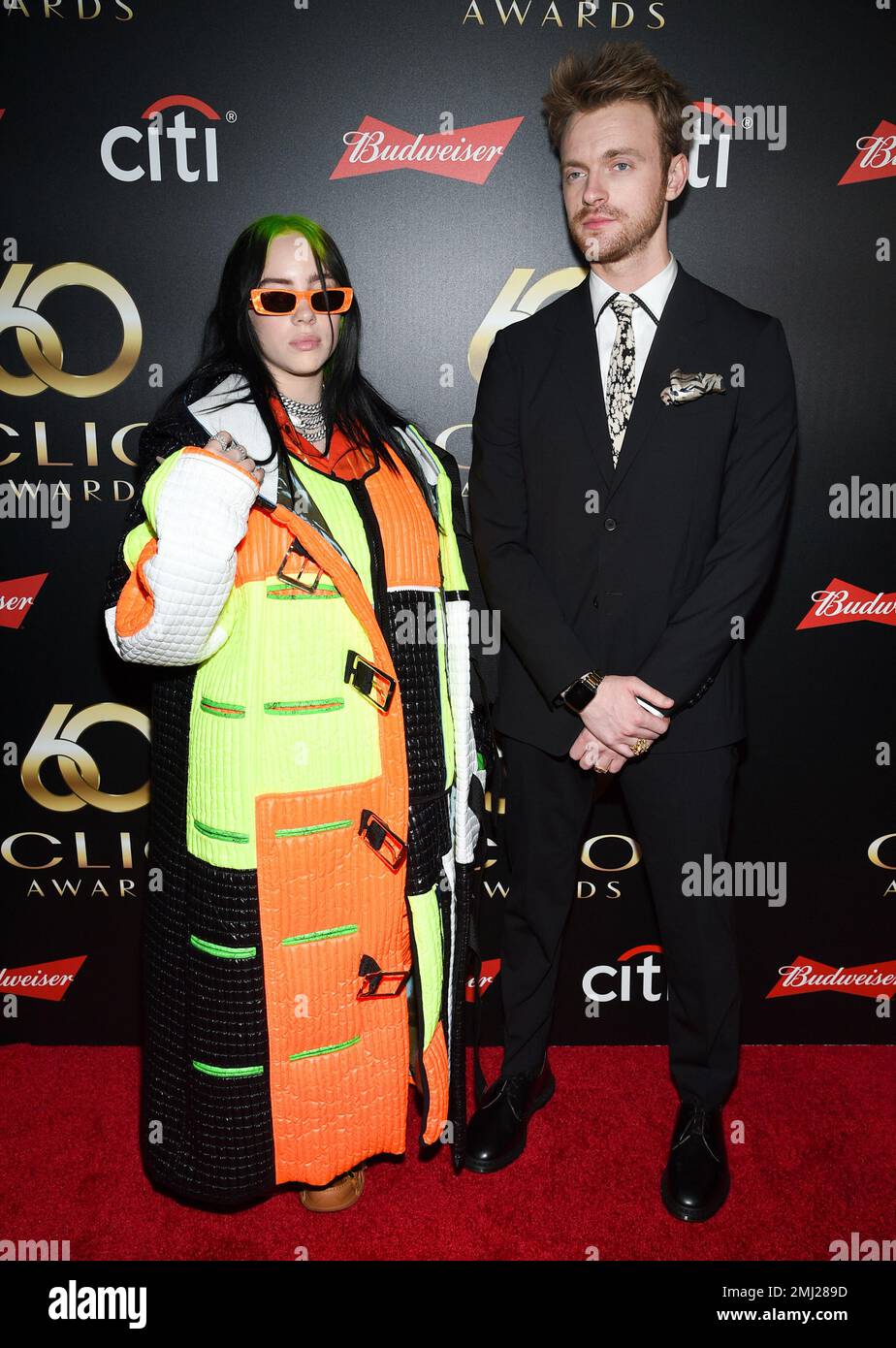 Singer Songwriters Billie Eilish Left And Her Brother Finneas O
