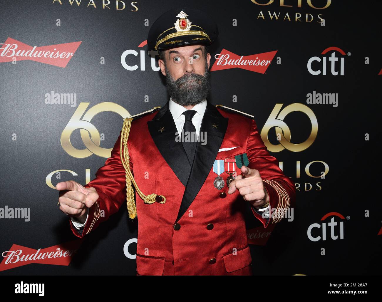 Actor Brandon Moynihan aka "Captain Obvious" attends the 60th annual ...