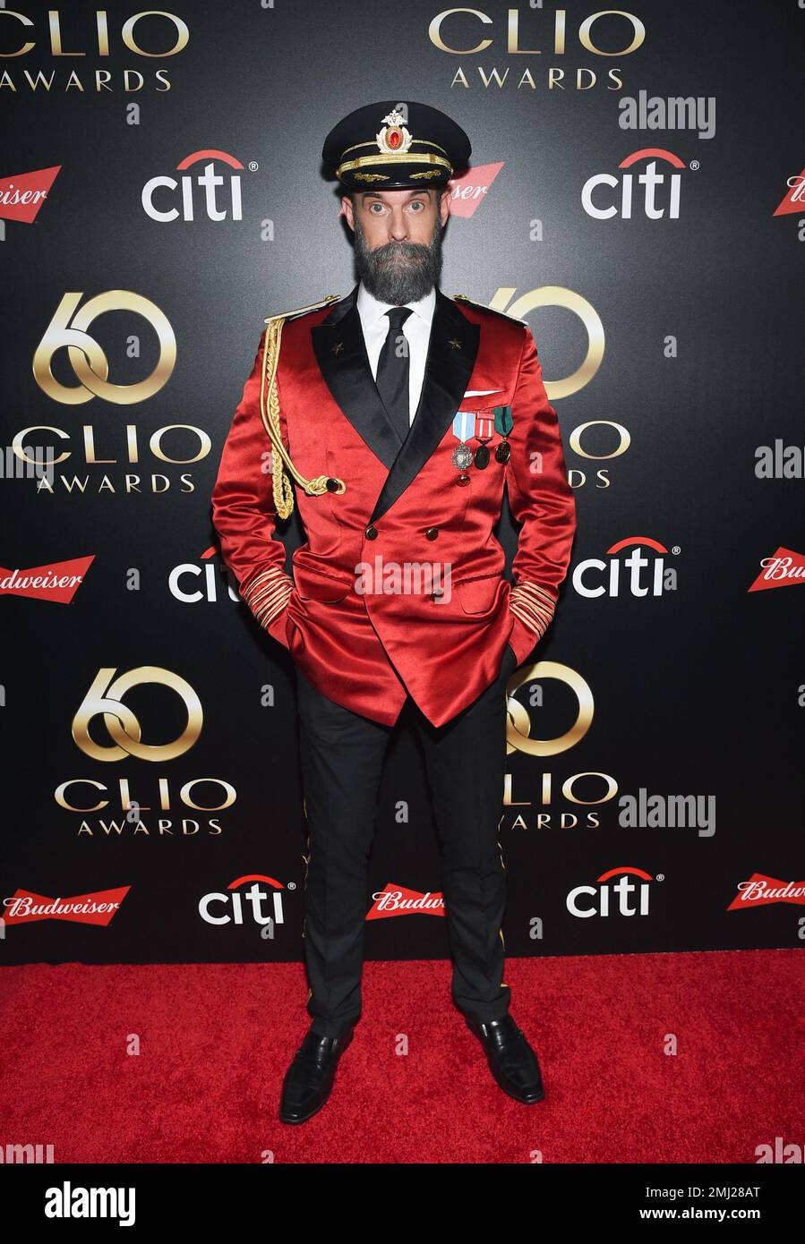 Actor Brandon Moynihan aka "Captain Obvious" attends the 60th annual ...