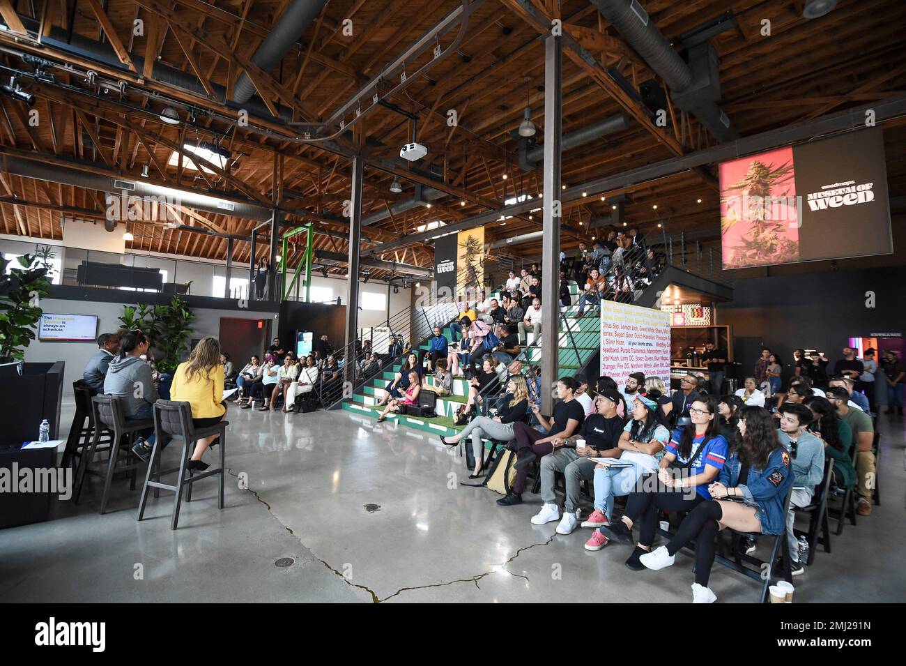 IMAGE DISTRIBUTED FOR FOR WEEDMAPS- Panelists and attendees at Weedmaps ...