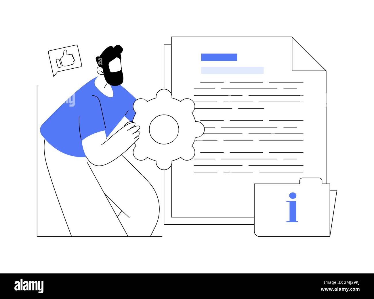 Customer service guide abstract concept vector illustration Stock ...