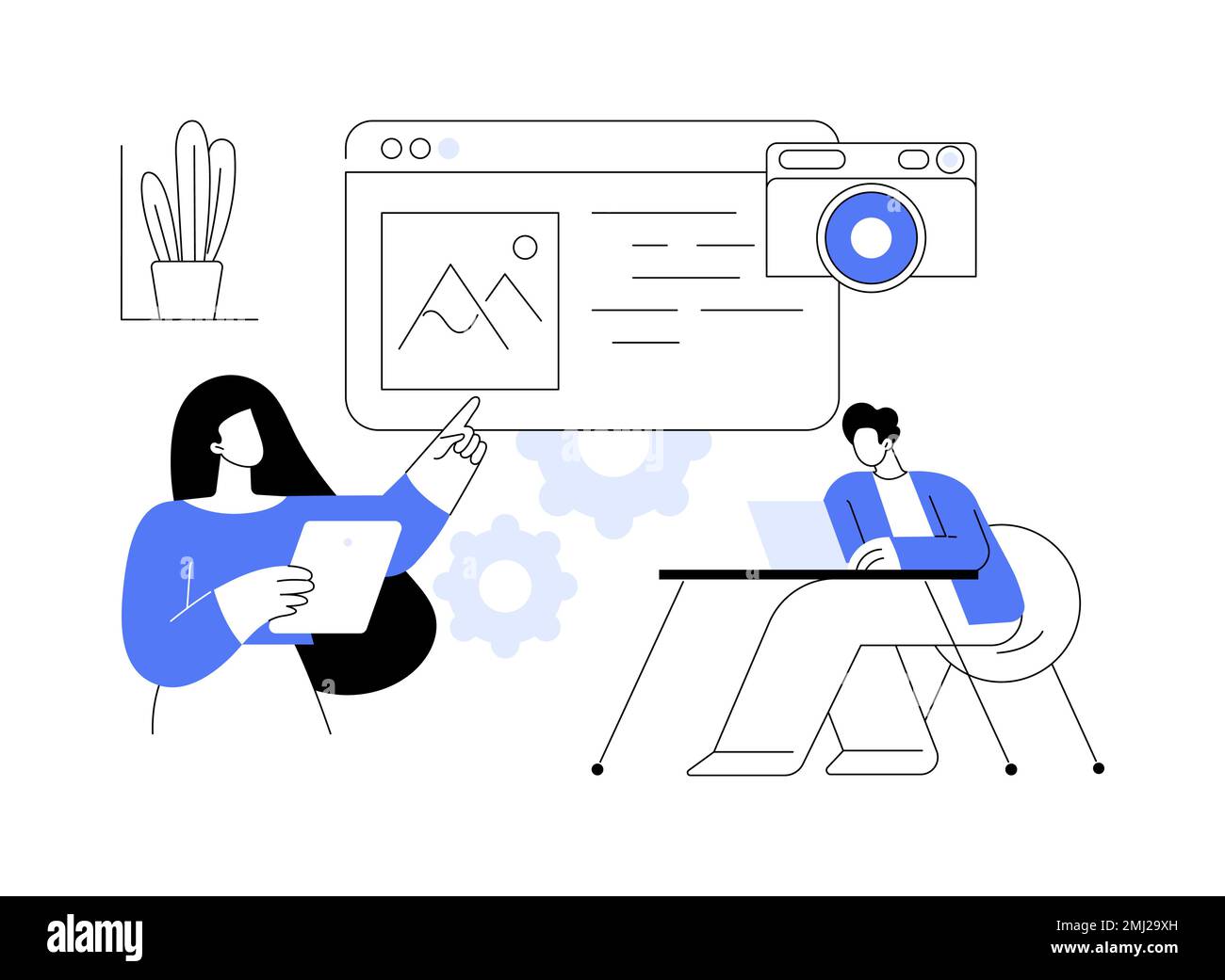 Photography workshop abstract concept vector illustration Stock Vector ...