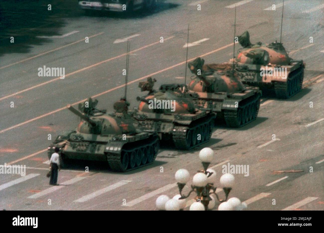 FILE - In this June 5, 1989, file photo, a Chinese man stands alone to ...