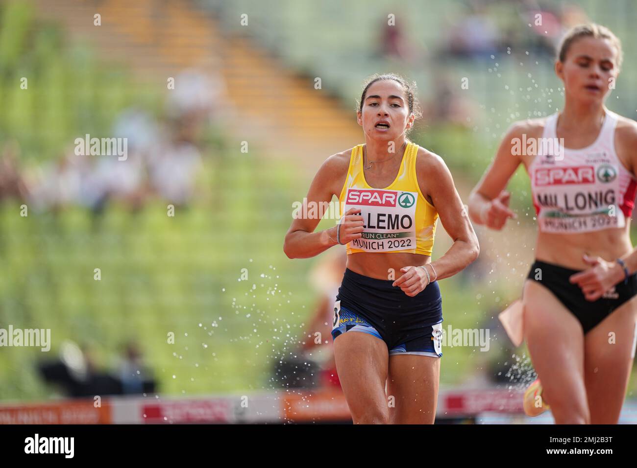 Emilia LILLEMO participating in the 3000m steeplechase of the European ...
