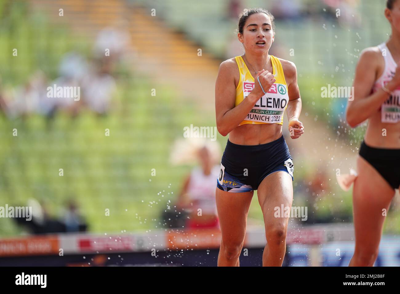 Emilia LILLEMO participating in the 3000m steeplechase of the European ...