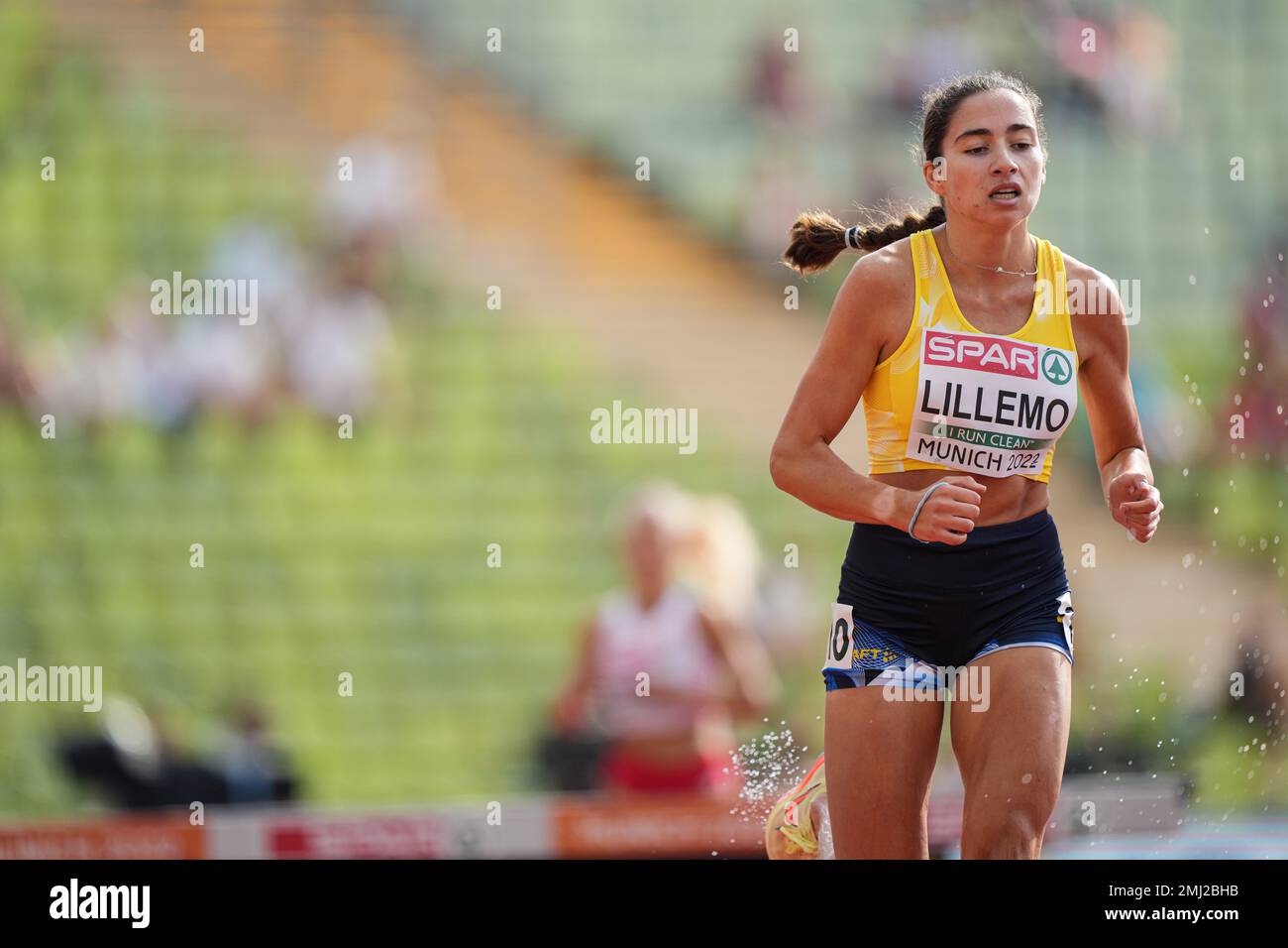 Emilia LILLEMO participating in the 3000m steeplechase of the European ...