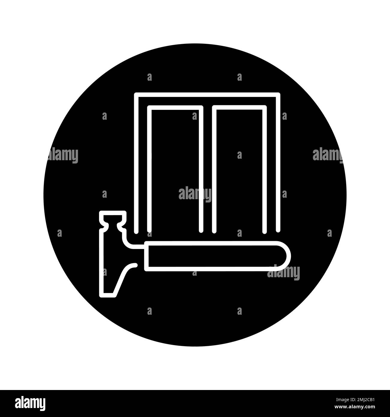 Installation windows black line icon. Pictogram for web page Stock ...