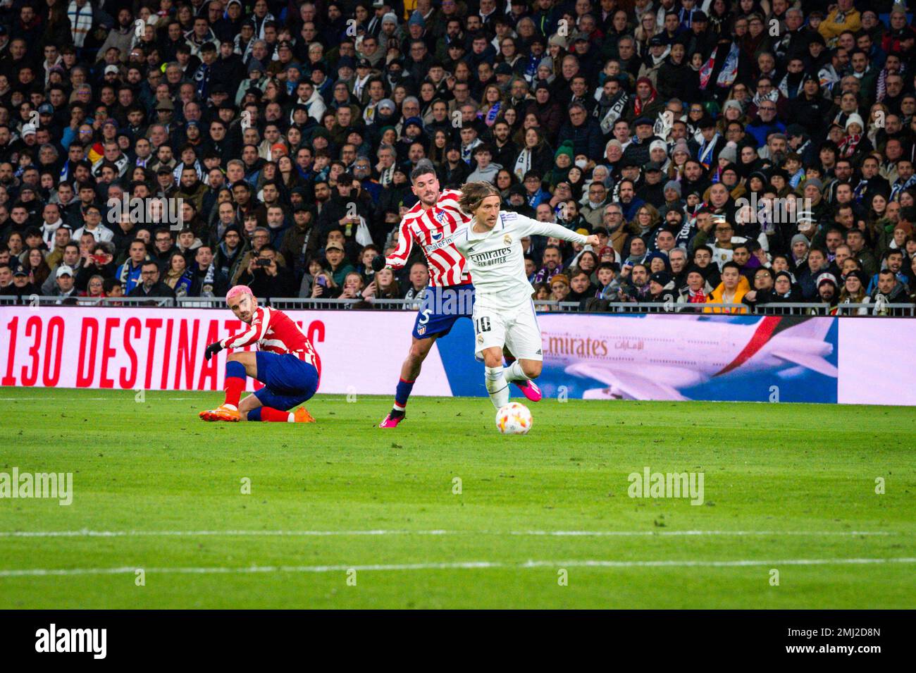 Madrid, Madrid, Spain. 26th Jan, 2023. Luka Modric (Real Madrid) and ...