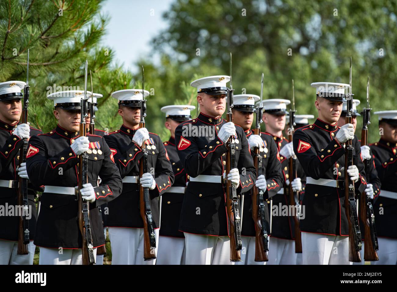 Marines from the Marine Barracks, Washington, D.C. (8th and I) conduct ...