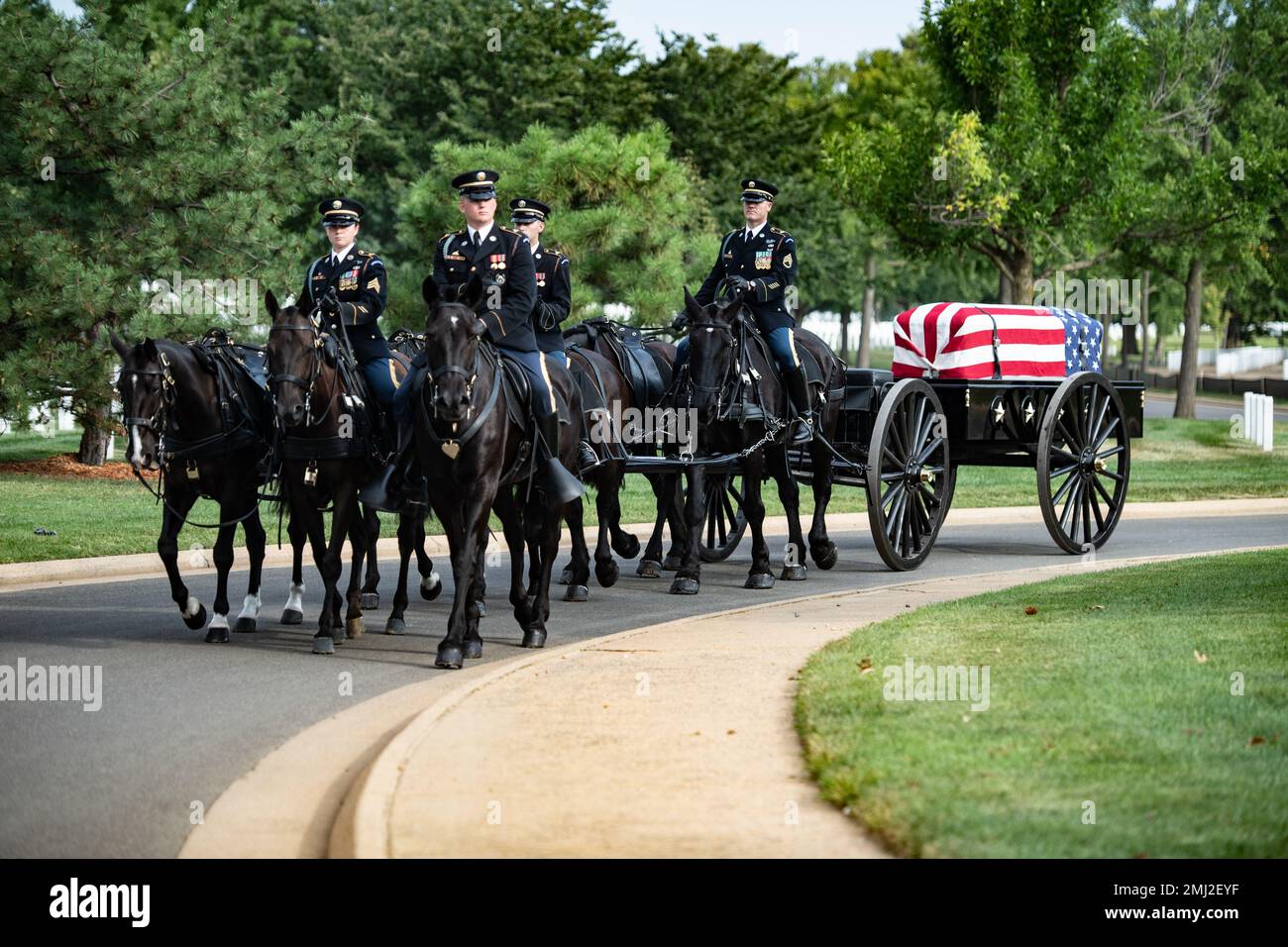 The 3d U.S. Infantry Regiment (The Old Guard) Caisson Platoon conducts ...