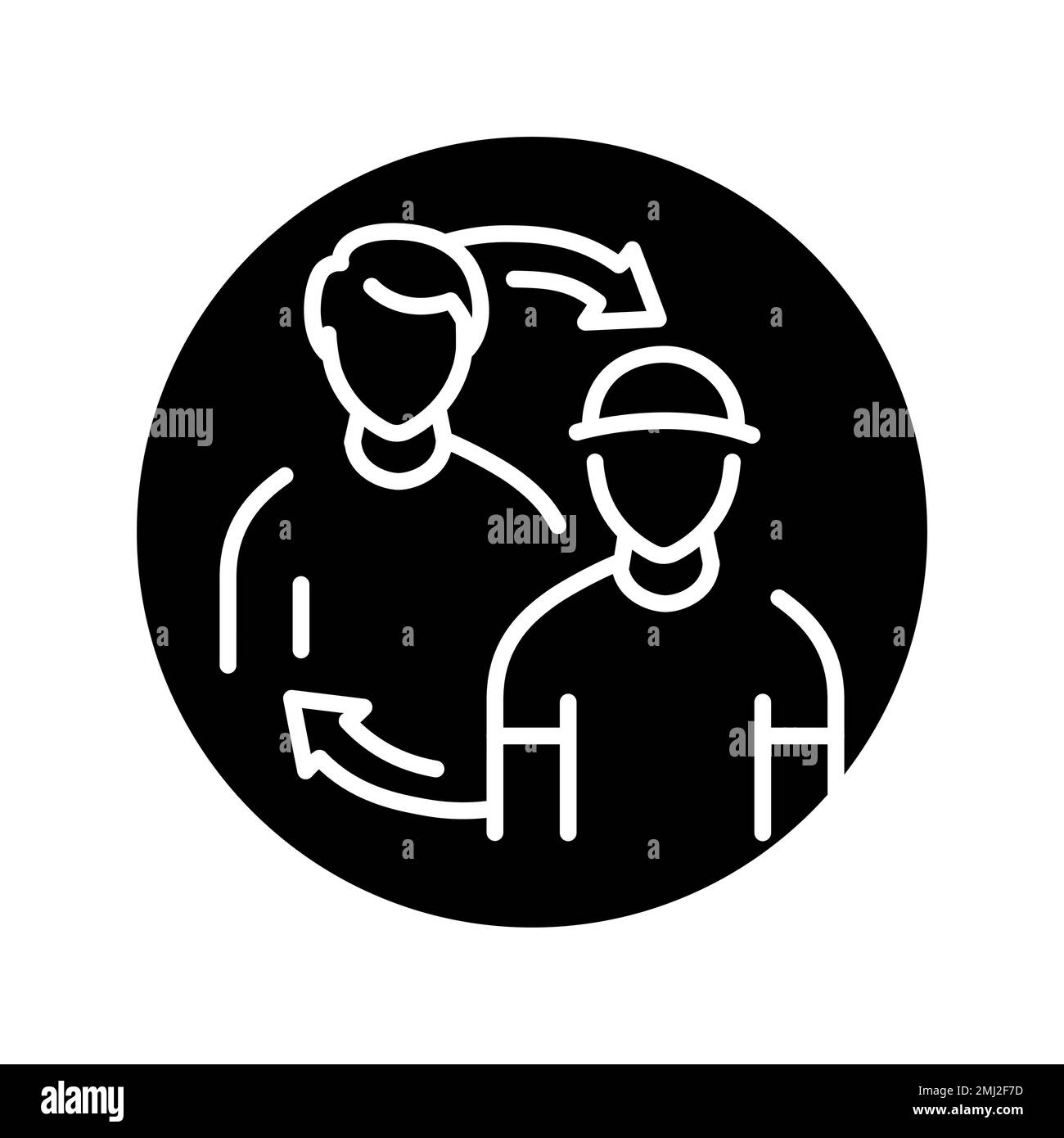 Coaching black line icon. Self development. Pictogram for web page ...