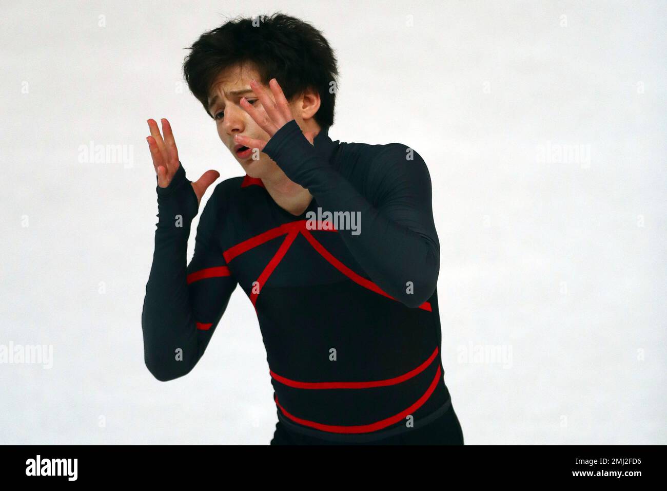 Nurullah Sahaka of Switzerland competes during the men short program at ...
