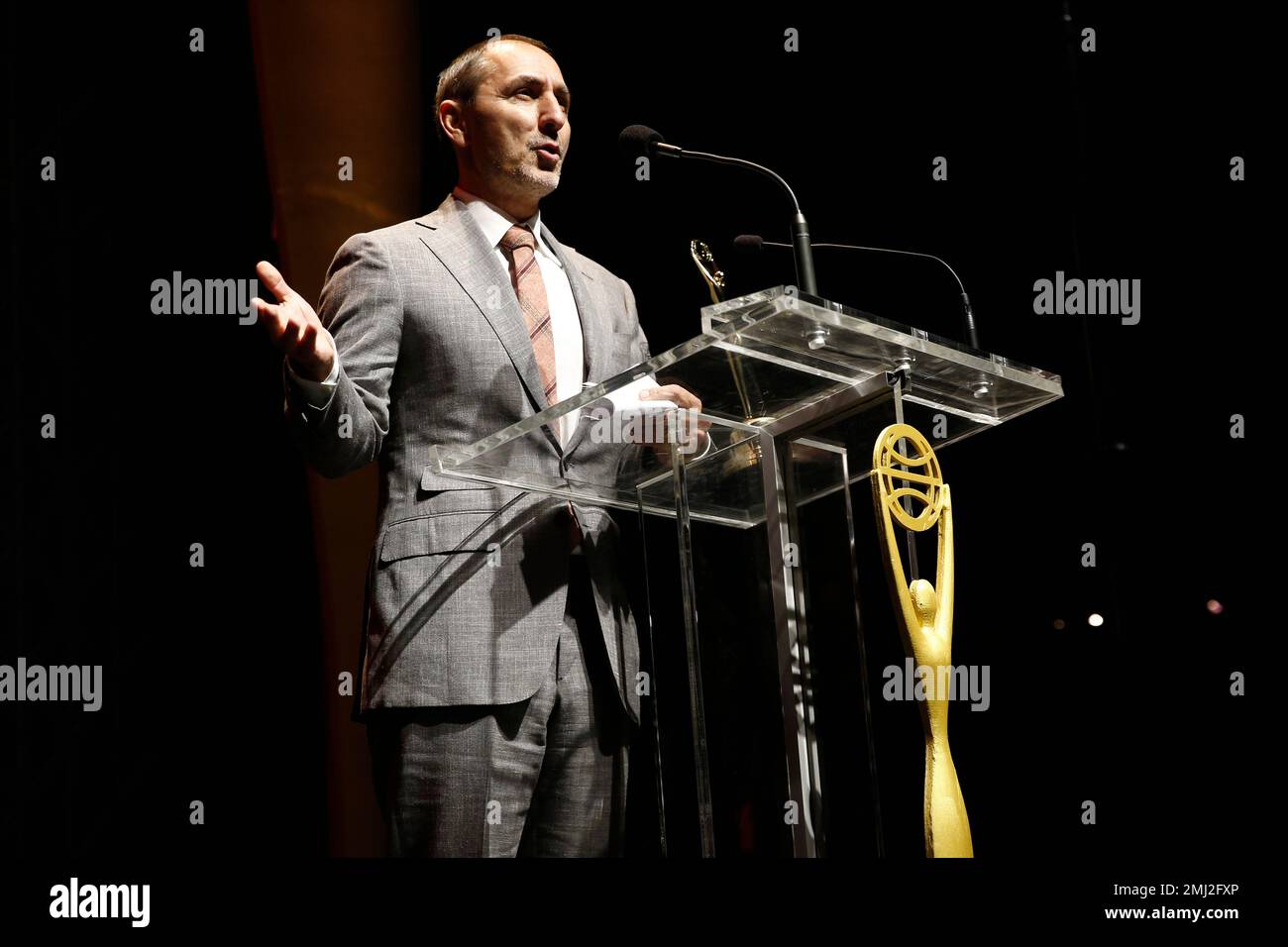 David Droga receives a Lifetime Achievement Award on stage at the 60th ...