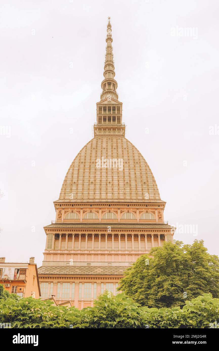 Mole Antonelliana museum building, the symbol of Turin city in Piedmont ...