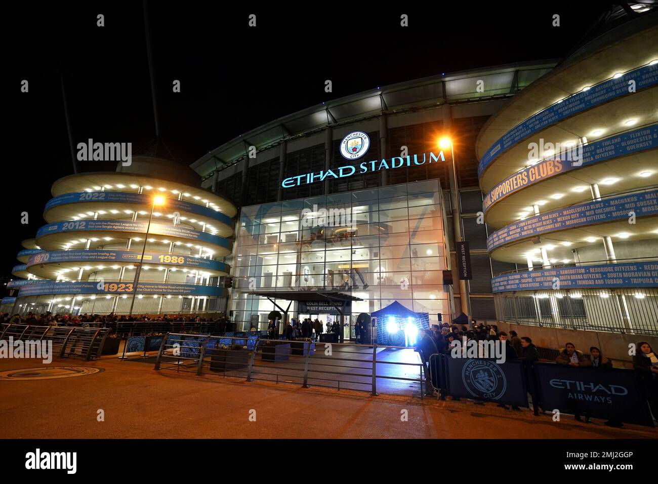 A view outside the stadium before the Emirates FA Cup fourth round ...